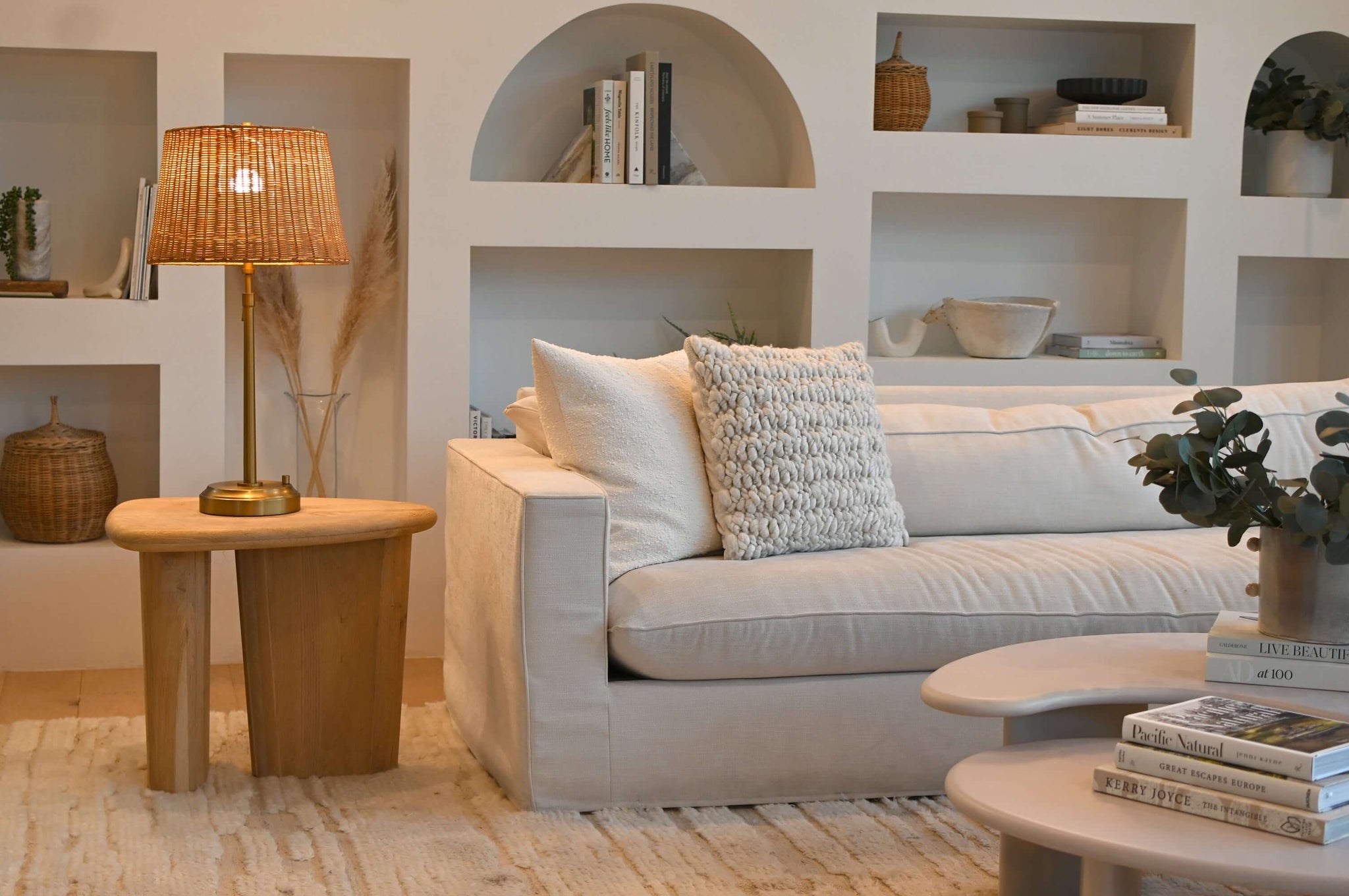 Chaplan Cordless Table Lamp - Dark Antique Brass Linen Shade