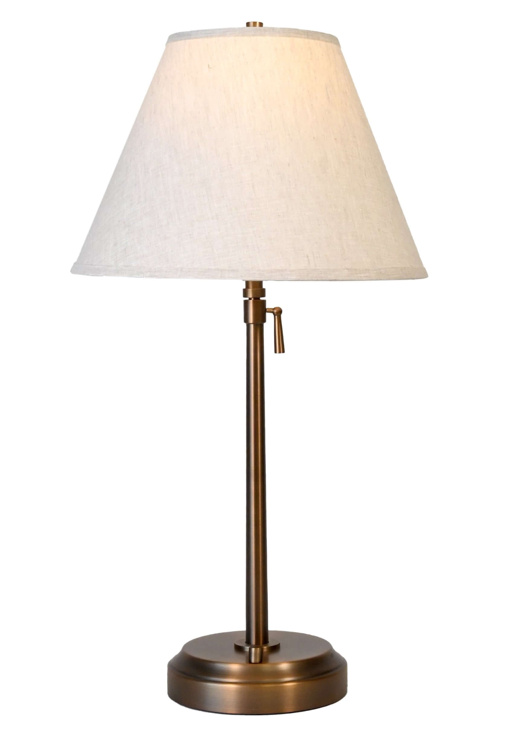 Alexis Cordless Table Lamp - Dark Antique Brass Empire Shade