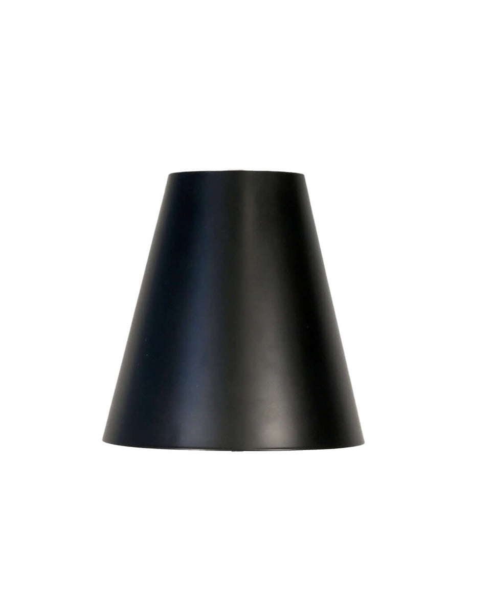 Shade: Black Metal 8" lamp shade