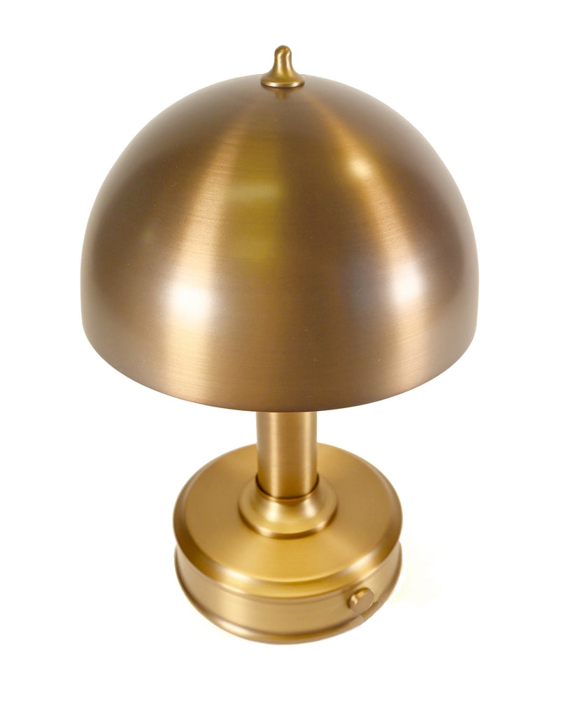 Mini Tito Cordless Lamp - Antique Brass Pleated Shade