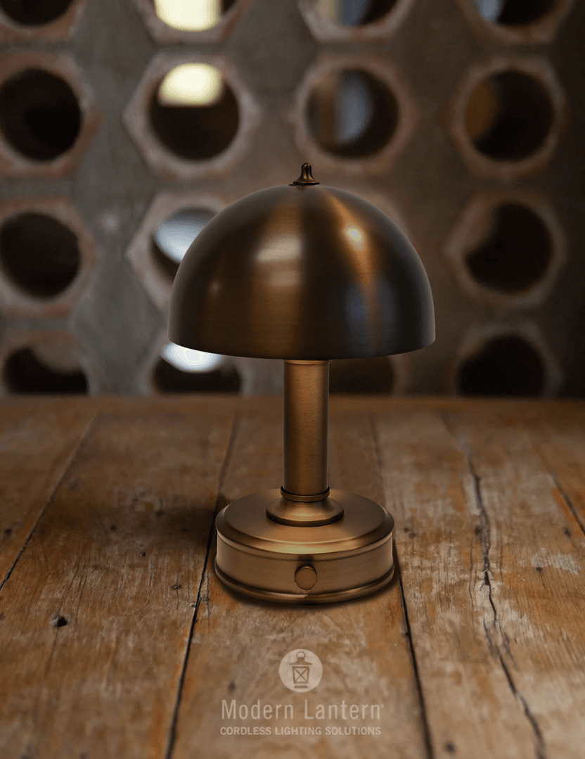 Cordless Mini Tito Lamp - Dark Antique Brass