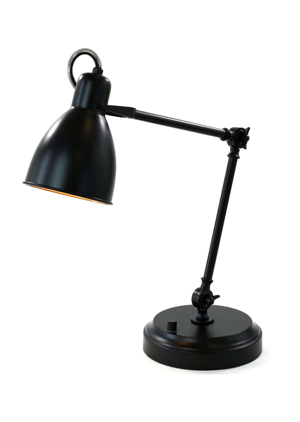 Onyx Cordless Task Lamp - Black Metal - Rechargeable battery