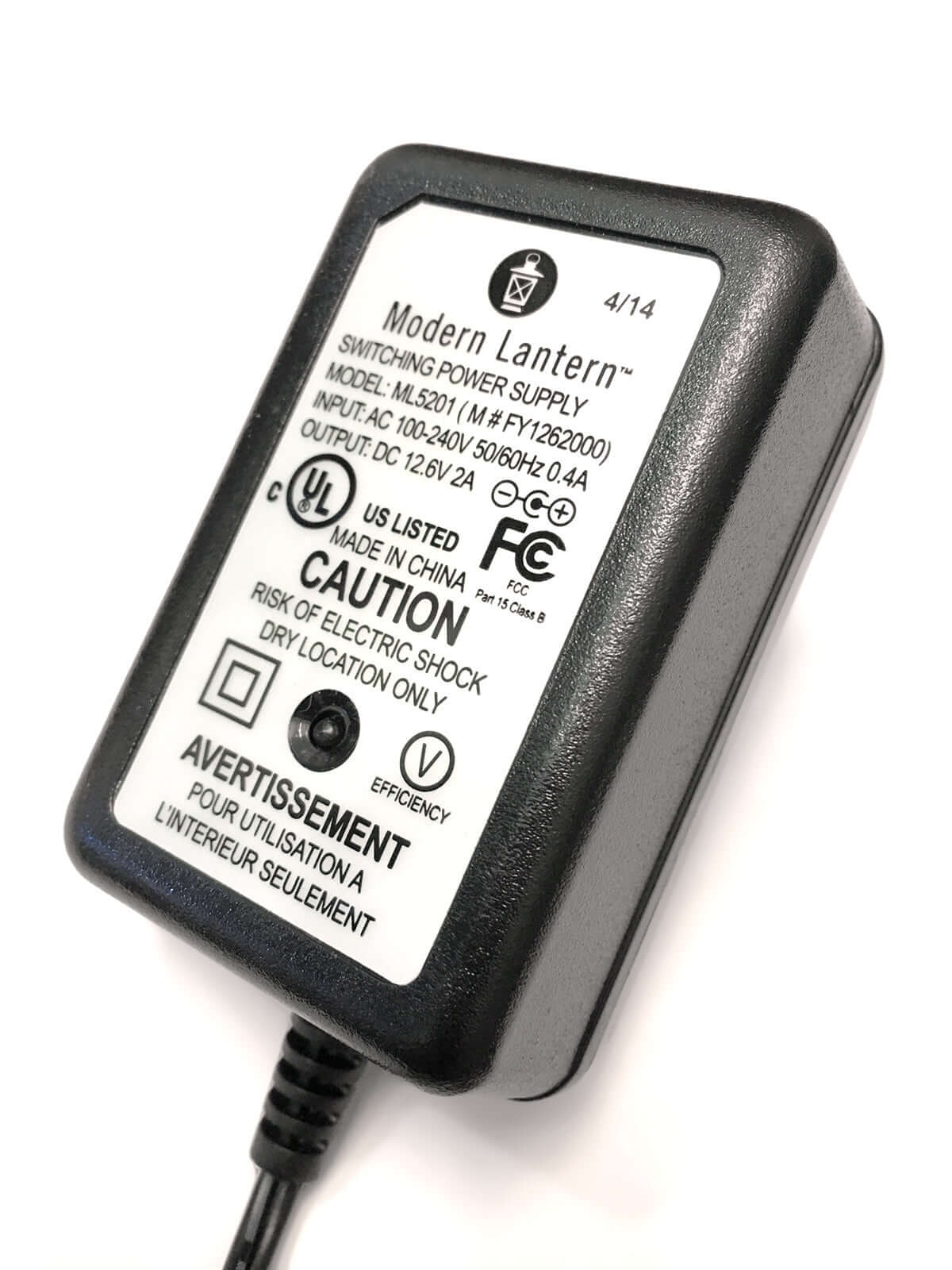 Xtra UL Wall Charger for Modern Lantern cordless lamps